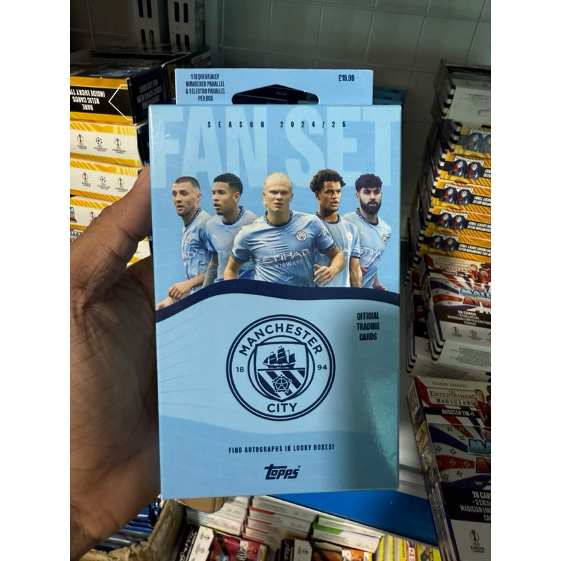 [ Manchester Company Fan Set Box ] Topps FC Manchester City Fan Set Box ...