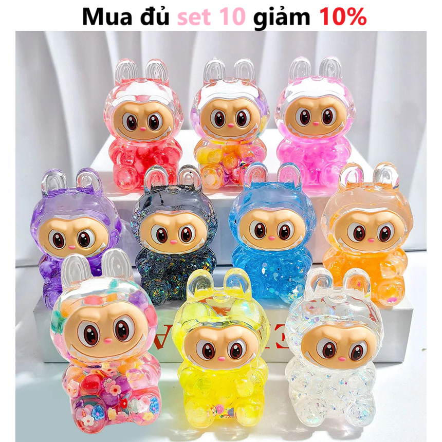Labubu water Giant SIZE TO 8cm open eyes 3D 10 colors DIY character ...