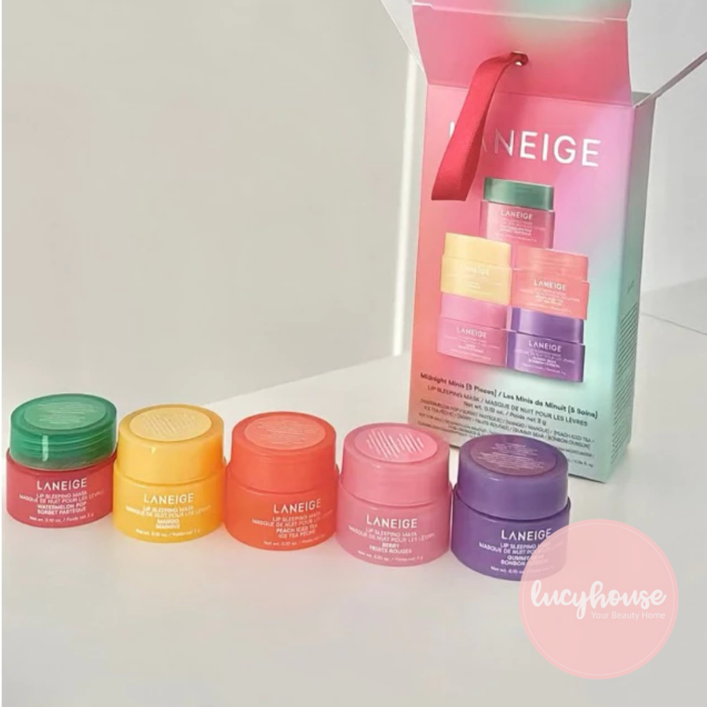 Laneige Midnight Minis Lip Sleeping Mask Set (5x3g) | Shopee Singapore
