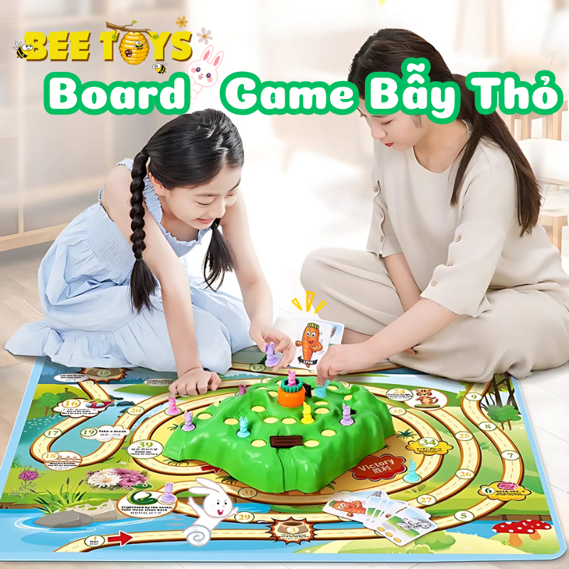 Upgraded Version Race Track Rabbit Trap Game Includes 48 Cards 4 ...