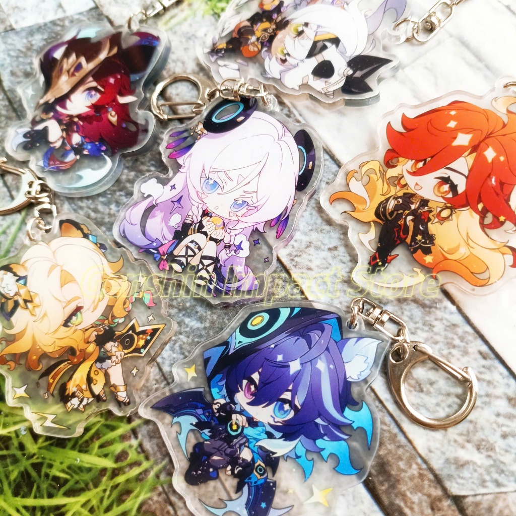 Genshin Impact Keychain 2 layers of mica (101 models Part 2) Mavika ...