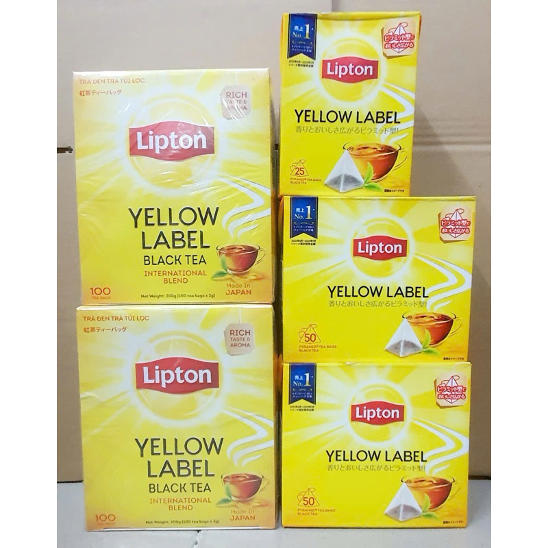 Lipton Yellow Label Tea Bags Box of 25, 50, 100 packs | Shopee Singapore