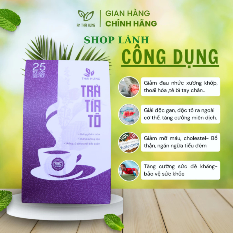 AN THAI HUNG Natural Perilla Tea relieves headaches, bones and joints ...