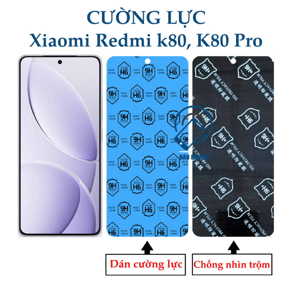 Xiaomi Redmi K80, K80 Pro nano flexible tempered film (transparent and anti-peeping) | Shopee ...