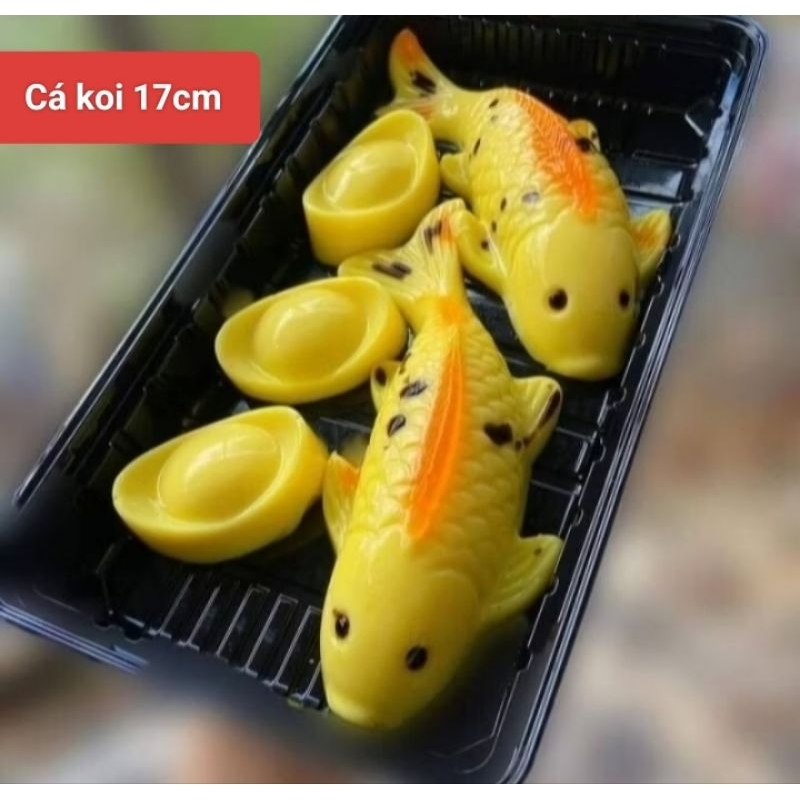 Mold for jelly, sticky rice, carp, koi fish, 3 koi fish, golden bars in ...