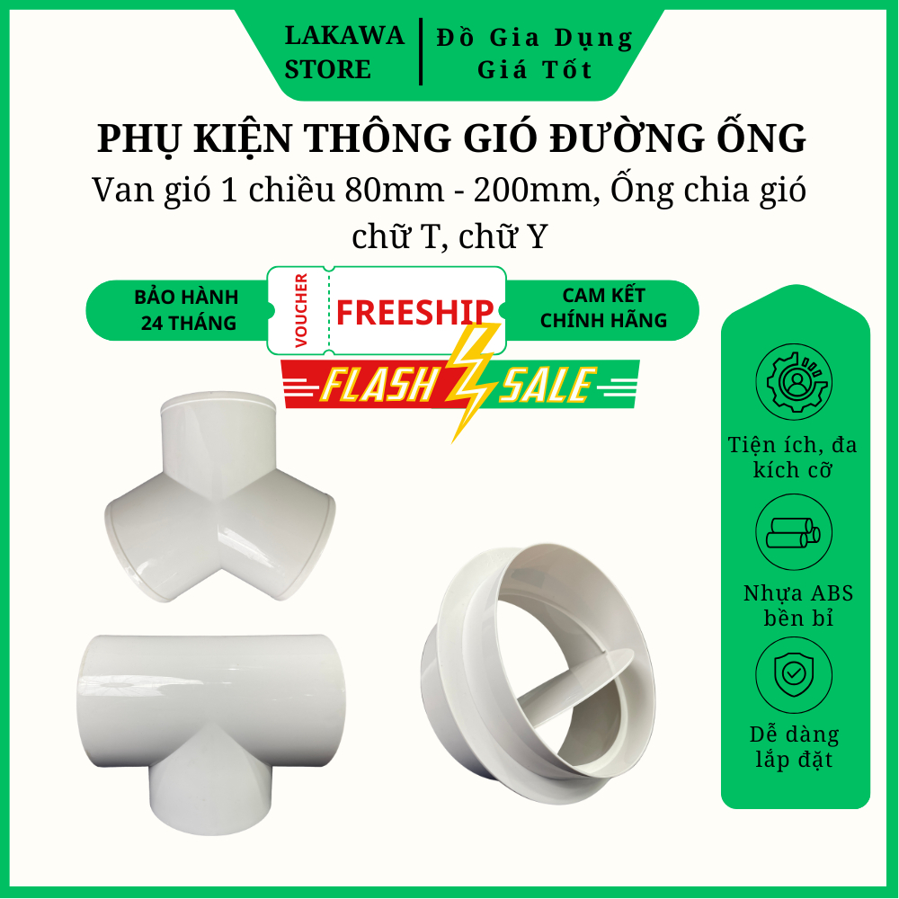 Pipe ventilation accessories: 1-way air valve 80mm-200mm, T-shaped air ...