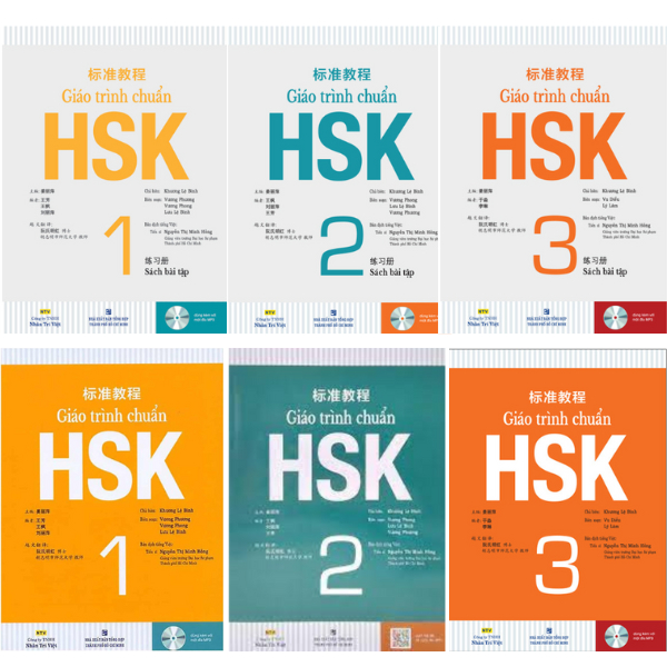 Books - Standard textbooks HSK 1 - HSK2 - HSK 3 (Textbook, workbooks ...