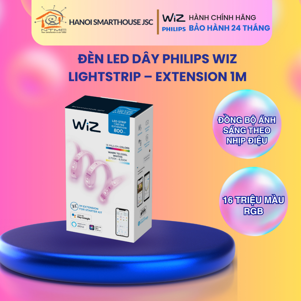 Philips WiZ Lightstrip Extension LED string light 1m - Maximum ...