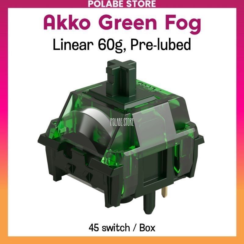 Akko Green Fog Monsgeek Linear Switch Mechanical Keyboard Switch Polabe ...