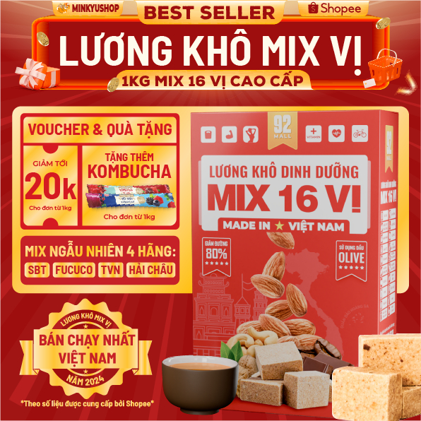 [Mix By YC] Mini Mix Dry Food Box of 16 Genuine Vietnamese Flavors ...