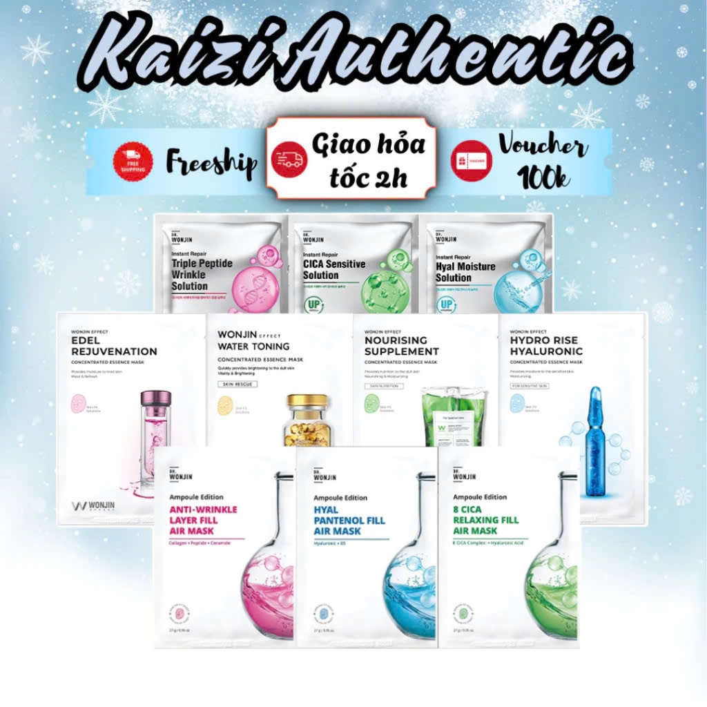 Wonjin Mask Moisturizes, Soothes, Provides Collagen (FUL BOX OF 10 ...