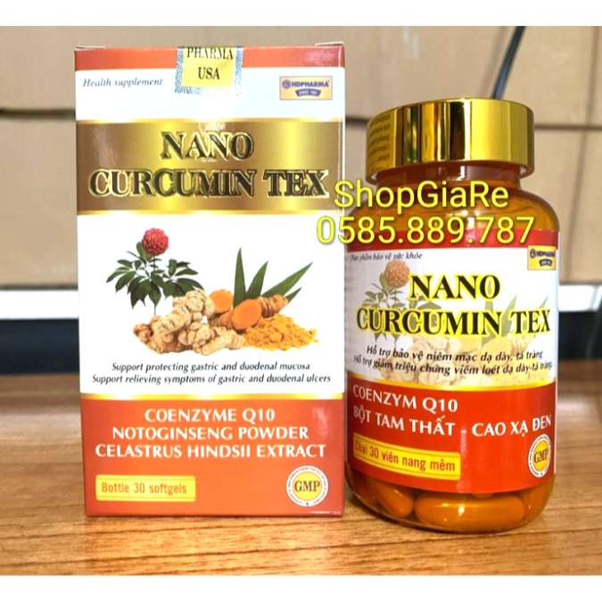 TRI Nano Curcumin Tex 30 Tablets supports the treatment of stomach and duodenal ulcers ...