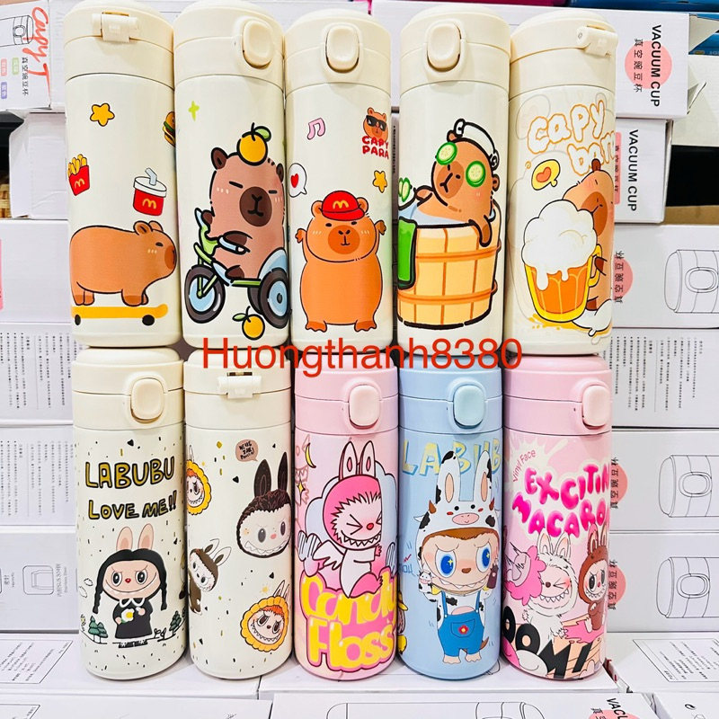 Capybara-labubu Thermal Water Bottle 420ml 304 Stainless Steel (01 piece) | Shopee Singapore