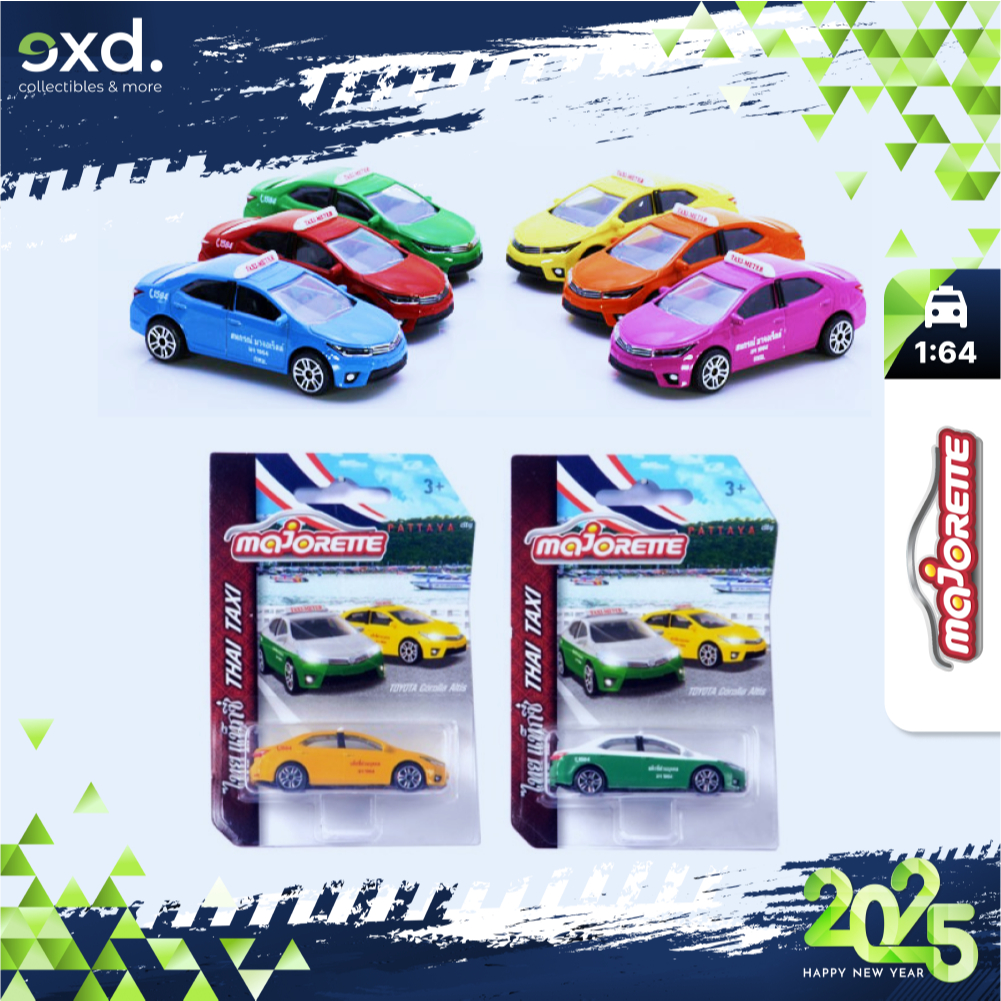 Toyota Corolla Altis Thai Taxi | MAJORETTE Thailand Taxi Series Model ...