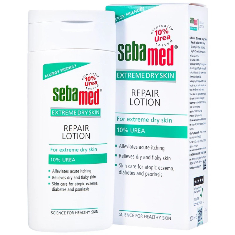 Extreme Dry Skin Repair Lotion 10% Urea Sebamed reduces dryness ...