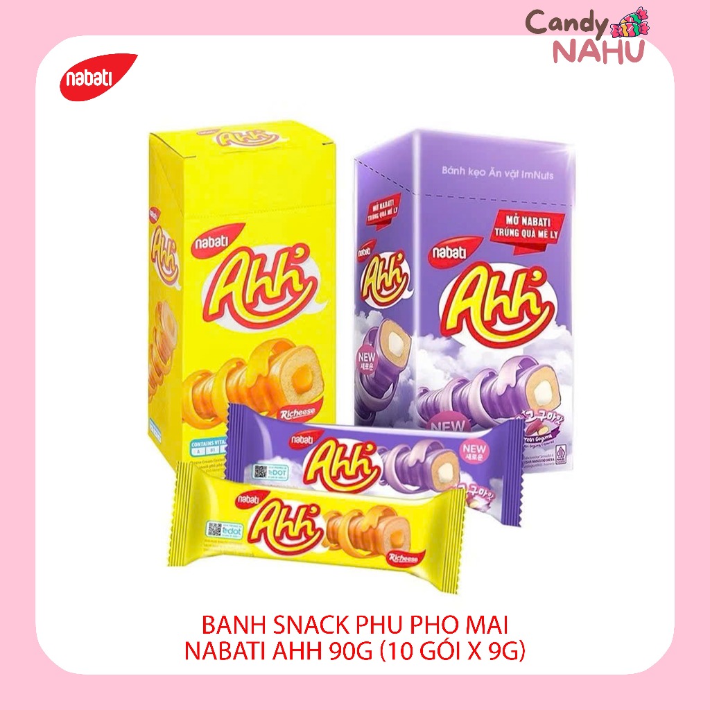 Ahh Nabati Cheese Covered Snack 90g (10 packs x 9g) | Shopee Singapore