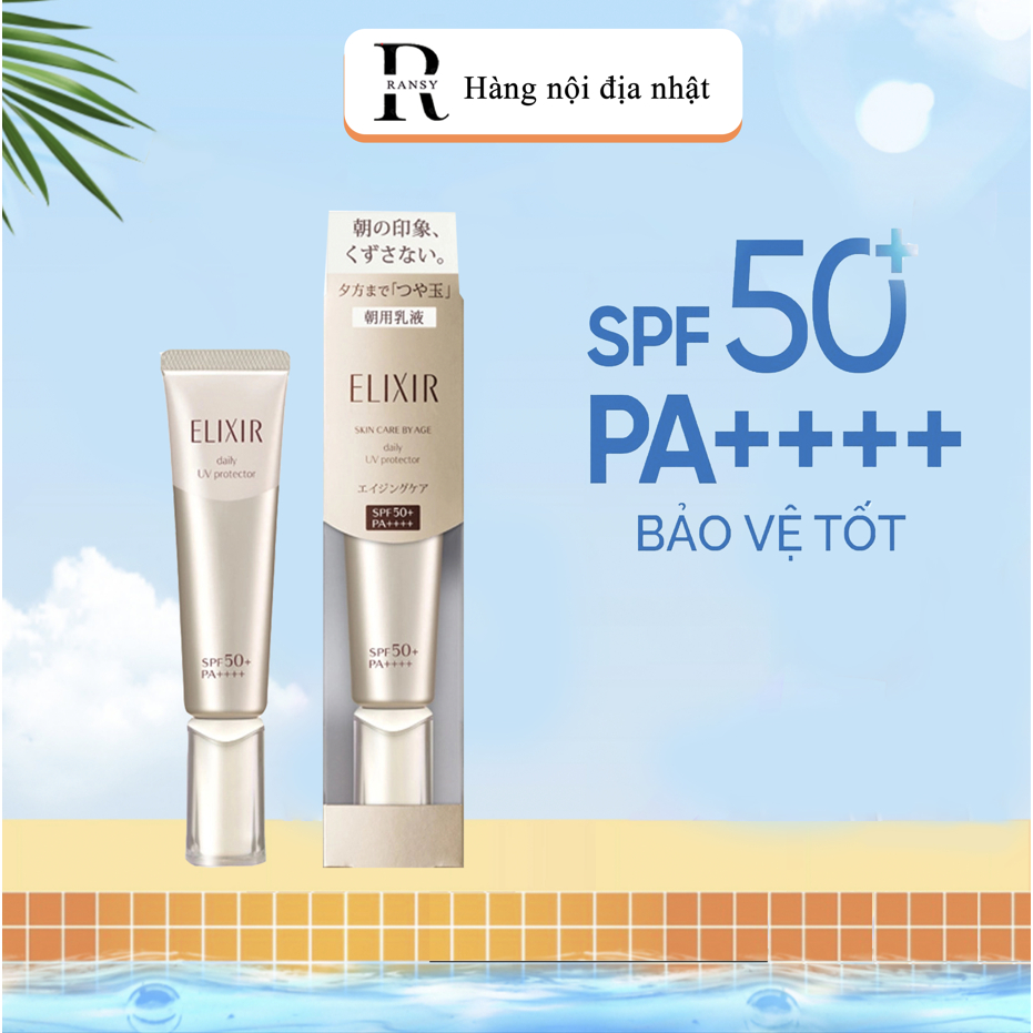 Elixir Daily Brightening UV Protector 35ml (Domestic Japan) | Shopee ...