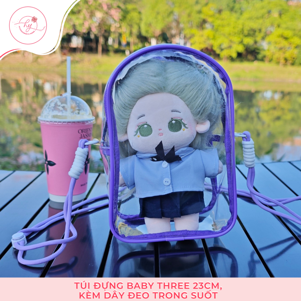Baby three bag 23cm, baby three crossbody bag with sturdy transparent ...