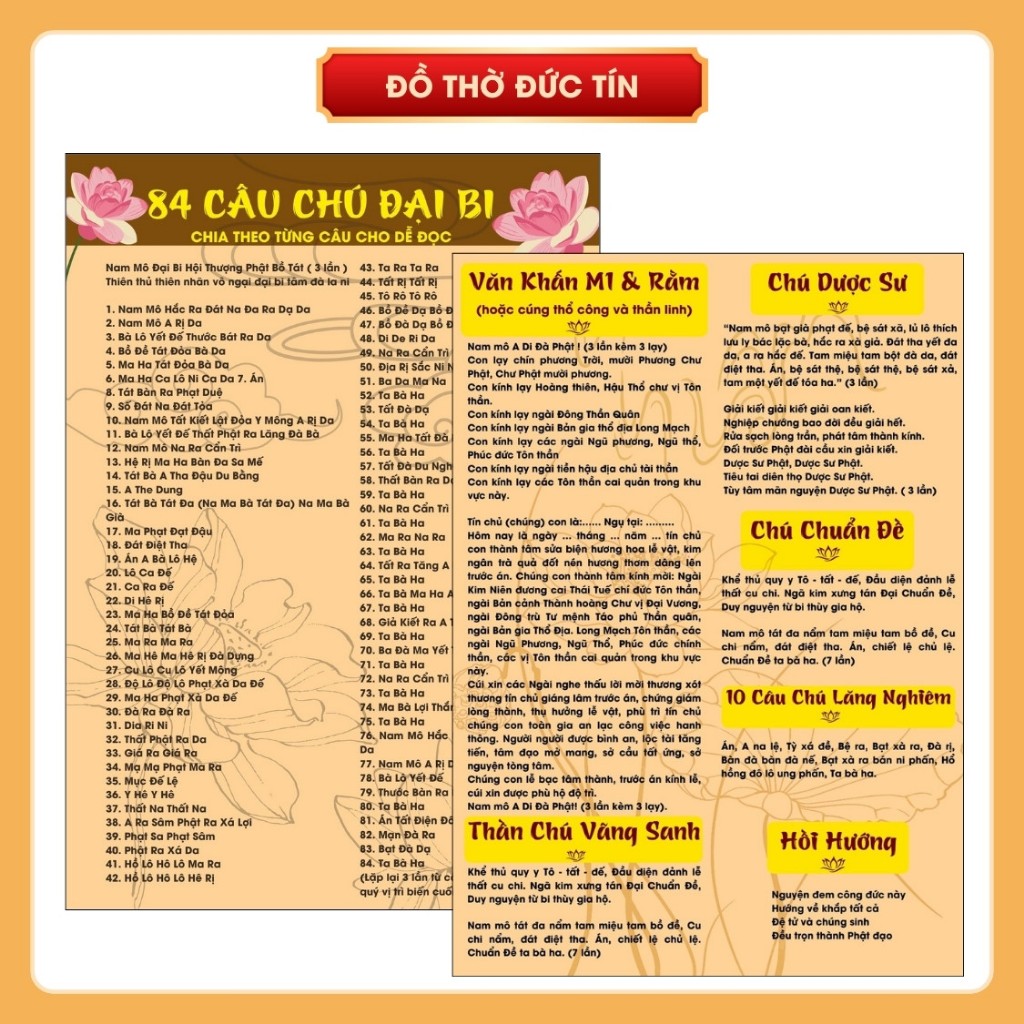 Great Compassion Mantra, Medicine Master Mantra, Shurangama Mantra ...