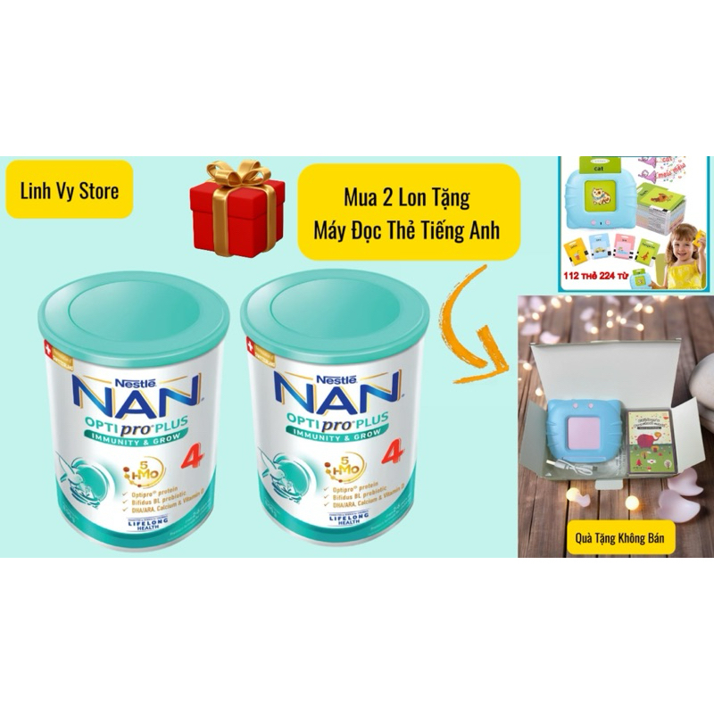 Combo of 2 Cans of NAN OPTIPRO PLUS 4 (2-6 Years Old) 800g/can {Free ...