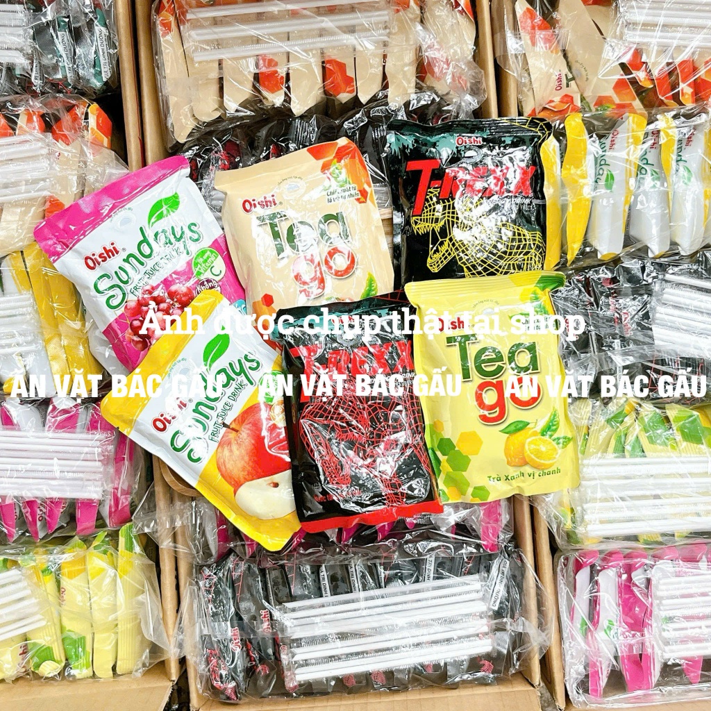 Wholesale 1 box of 50 bags of oishi water mixed with 5 different ...
