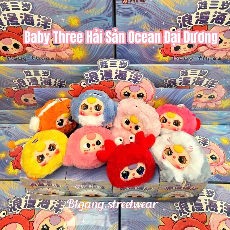 [Genuine] Baby THREE SEAFOOD Blindbox - Blind Box BABY THREE Oceans ...