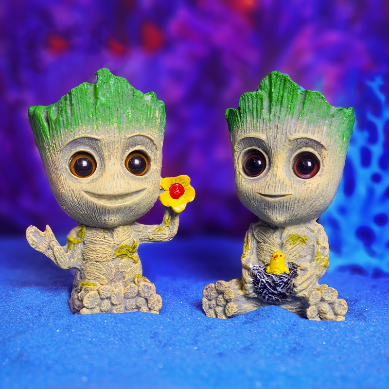 OXY Groot Tree Man Oxygen Effervescent Head for Aquarium and Aquarium ...