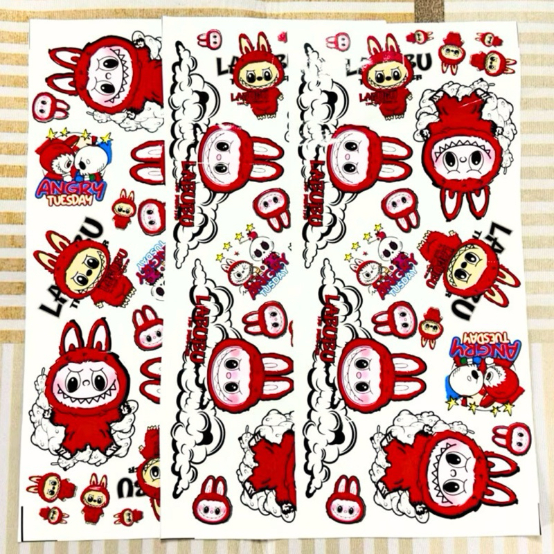 Labubu Logo Stickers Decorate Many Places on the Car Extremely Cool ...