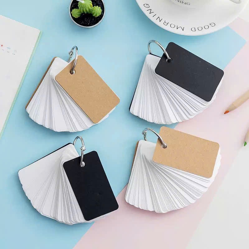 English Vocabulary Flashcard Set, Notebook, Notepad, Cover Ring with ...