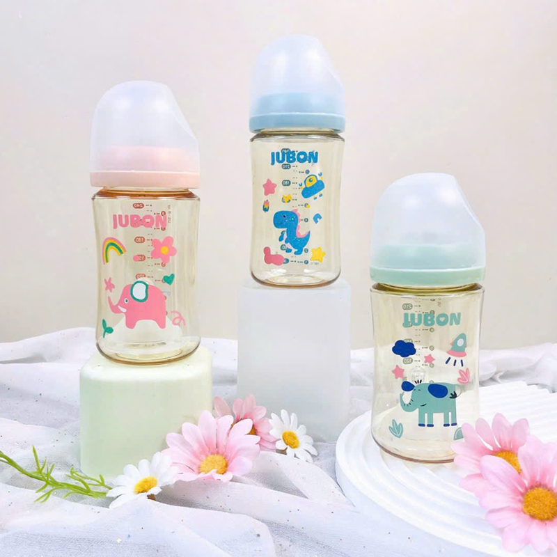 Jubon PPSU PATTERN newborn baby bottle size 180ml/240ml/300ml (FREE 1 nipple) | Shopee Singapore