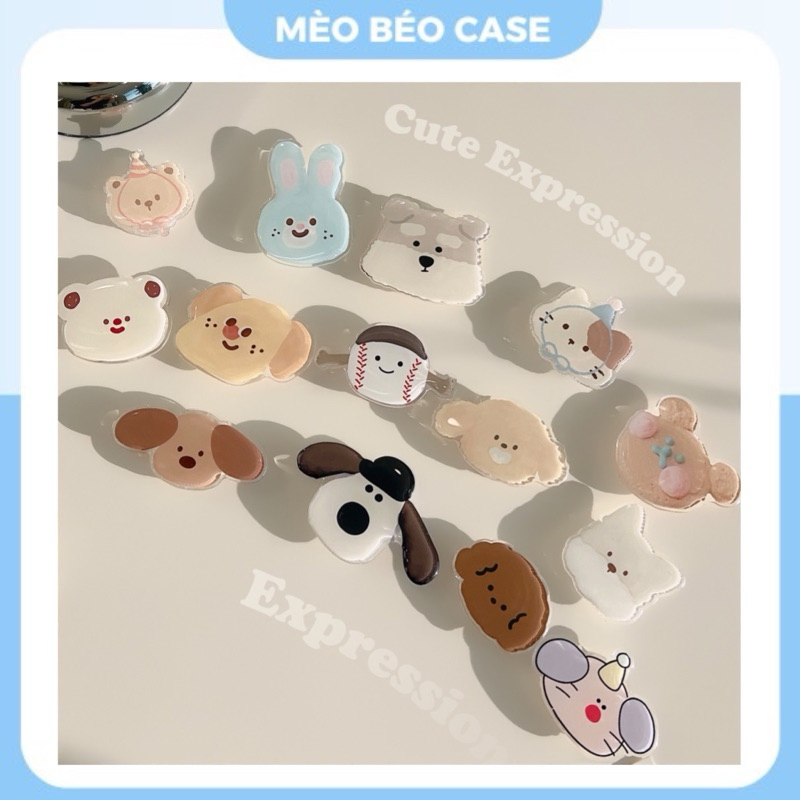 (SUPER Cheap) Cute puppy bear cat rabbit popsocket phone holder 14 ...