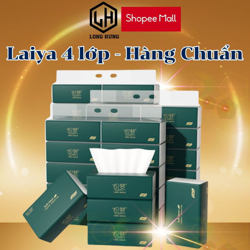 Long HUNG 4-Layer Tissue Paper, Standard Grade 1 Product, Box of 20 ...