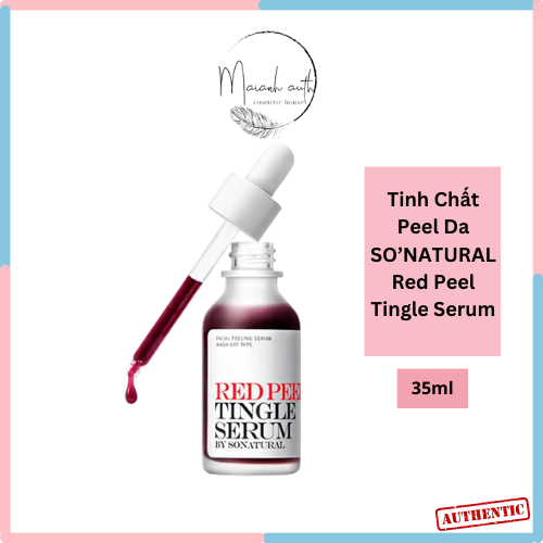 So NATURAL RED PEEL TINGLE biological skin replacement Serum | Shopee ...