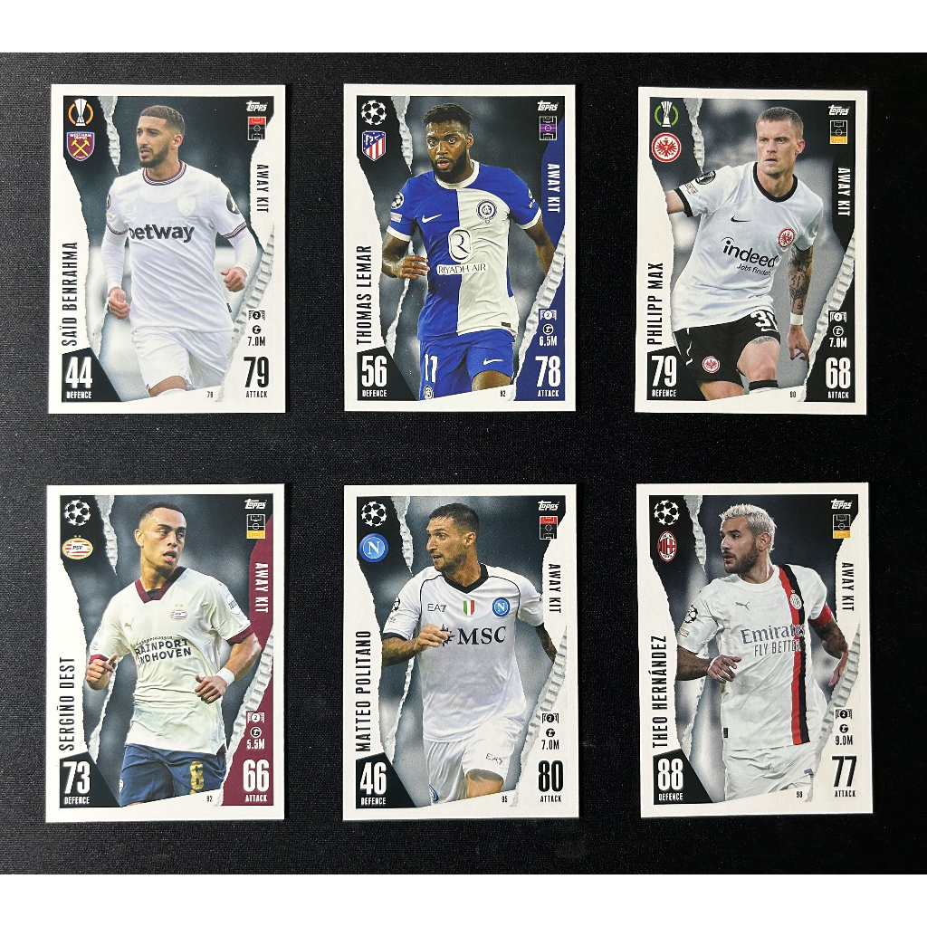 [GENUINE] Match Attax Extra 2023-2024 Player Odd Card - AWAY KIT ...
