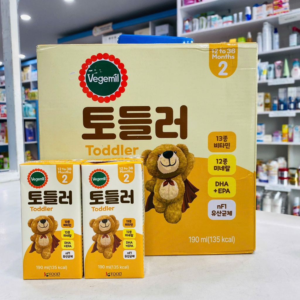 [8/25]Vegemil Toddler soy milk formula for babies 12-36 months (190ml ...