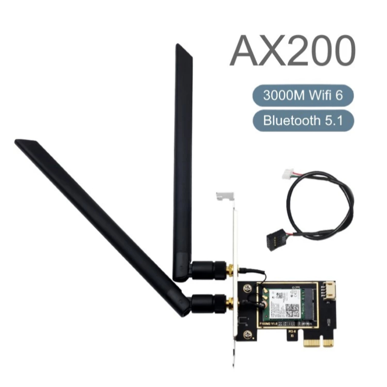 [Read description carefully] Intel AX200, M.2 to PCIE, 2.4G and 5G Wifi ...