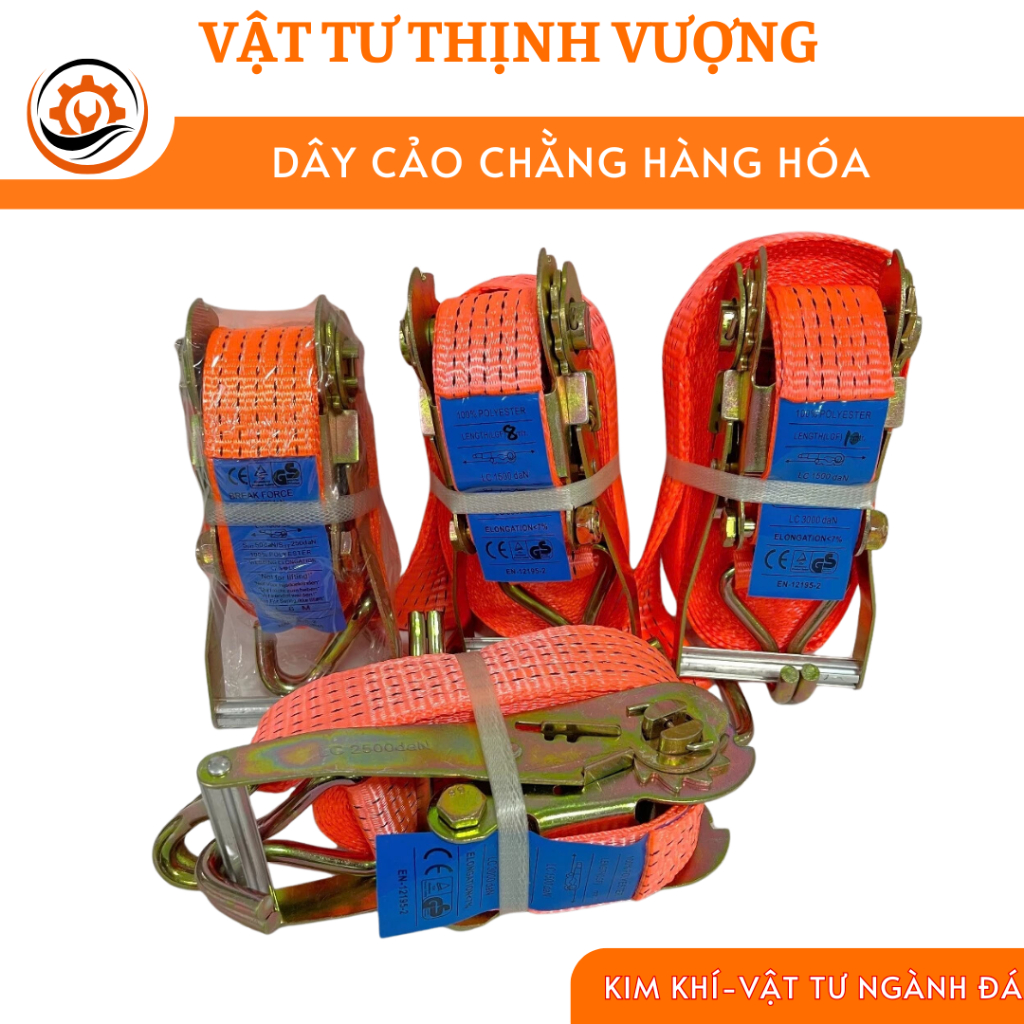 Cargo Lashing Rope, 5cm wide pallet - Load capacity 3 tons (5M-6M-8M ...