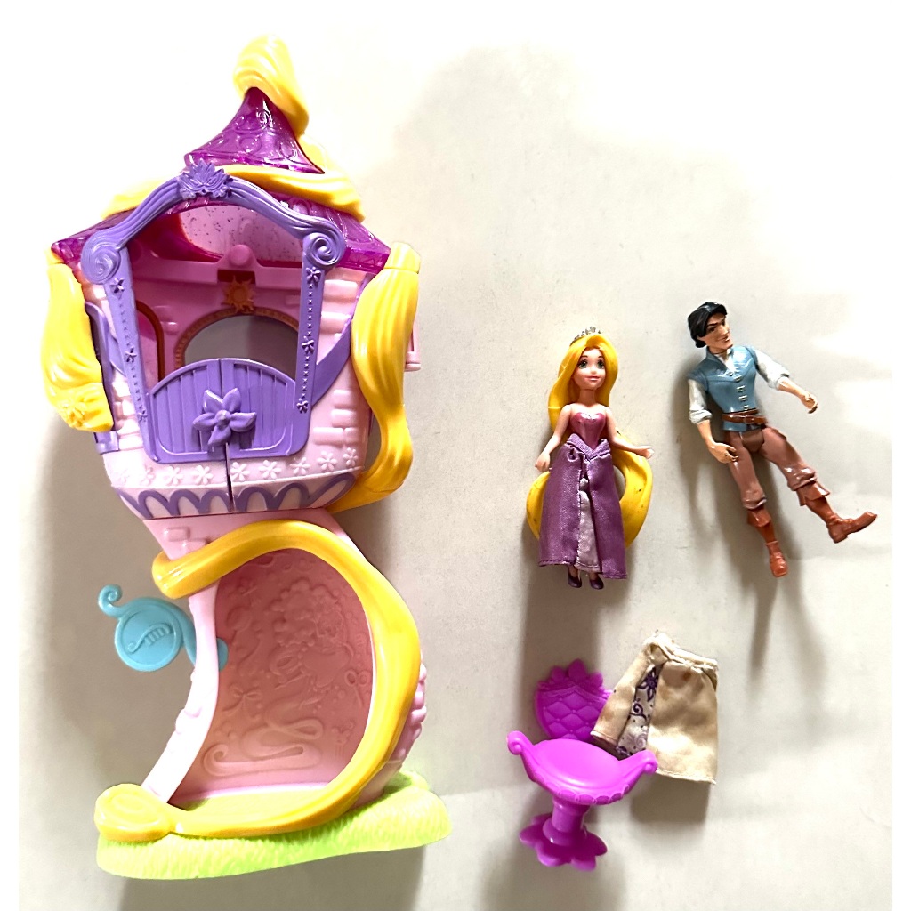 Mini Rapunzel Doll, with Prince and Tower (Disney) | Shopee Singapore