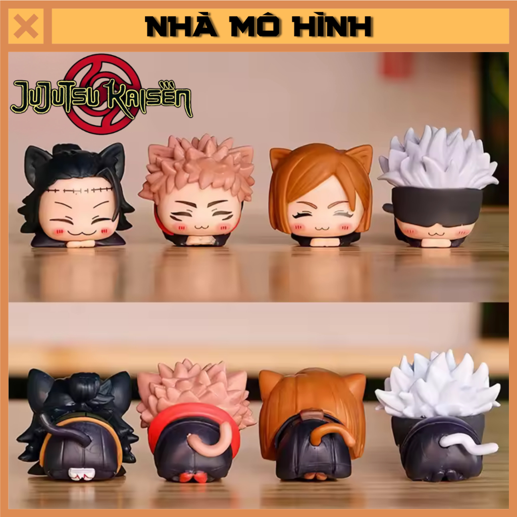 Model of 4 Jujutsu Kaisen cosplay cat Gojo Geto Yuji Itadori Nobara ...