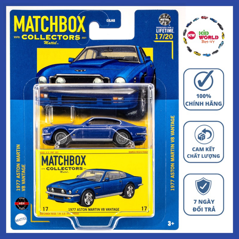 Matchbox Collectors Series 1977 Aston Martin V8 Vantage HVW22 Model Car ...