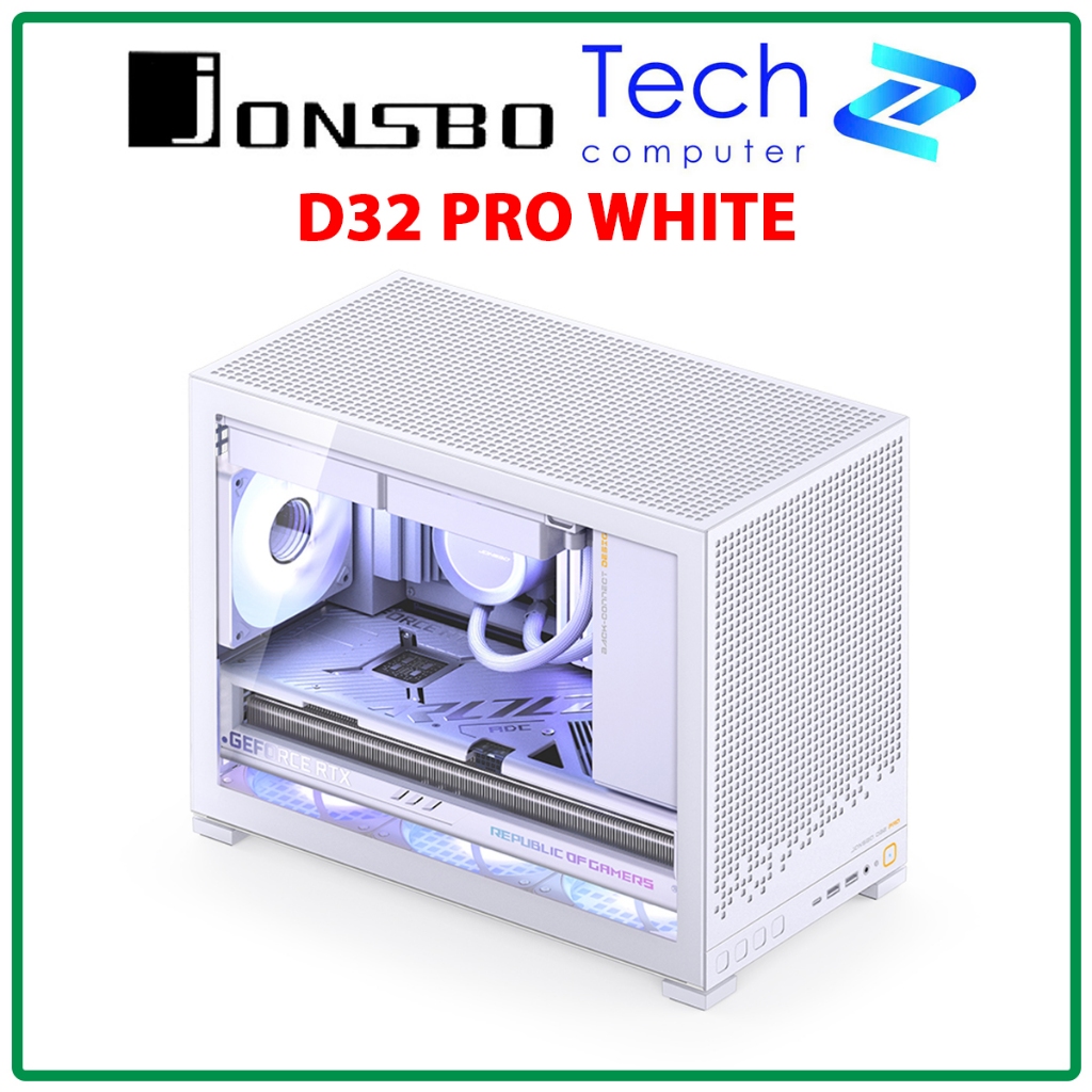 Jonsbo D32 PRO White case (mATX/Mid Tower/White) | Shopee Singapore