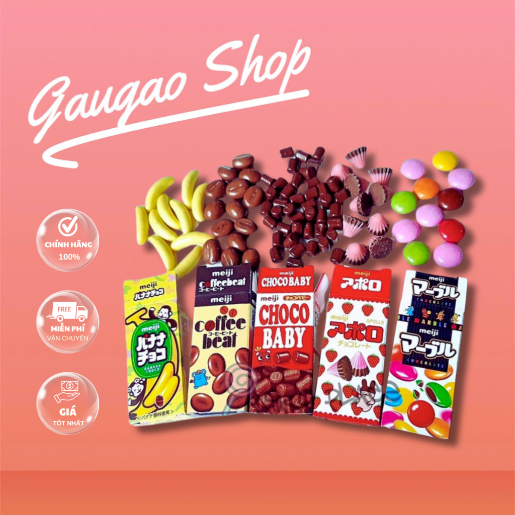 Set of 5 Japanese Meiji Chocolate Choco baby candies set of 5 small ...