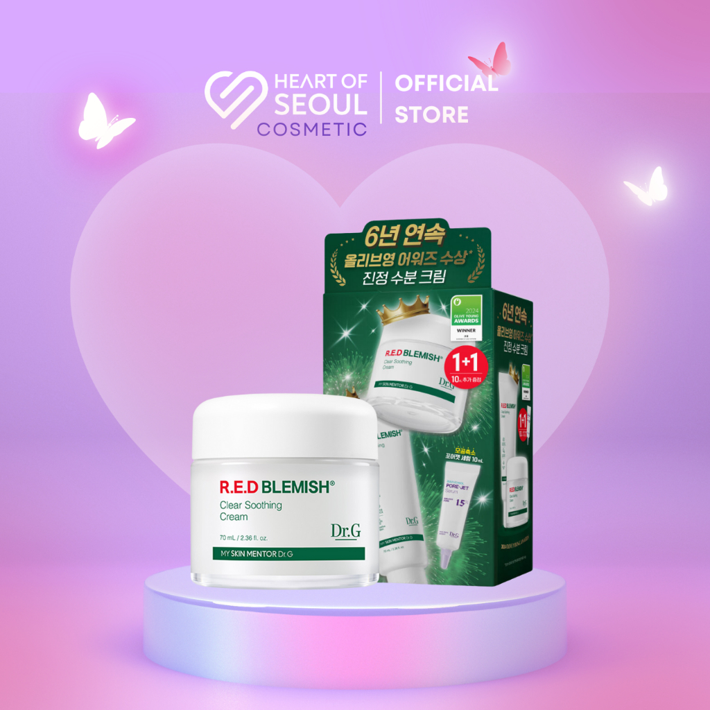 Dr.G DrG Red Blemish Clear Soothing Cream 70ml (Bill Han) | Shopee ...