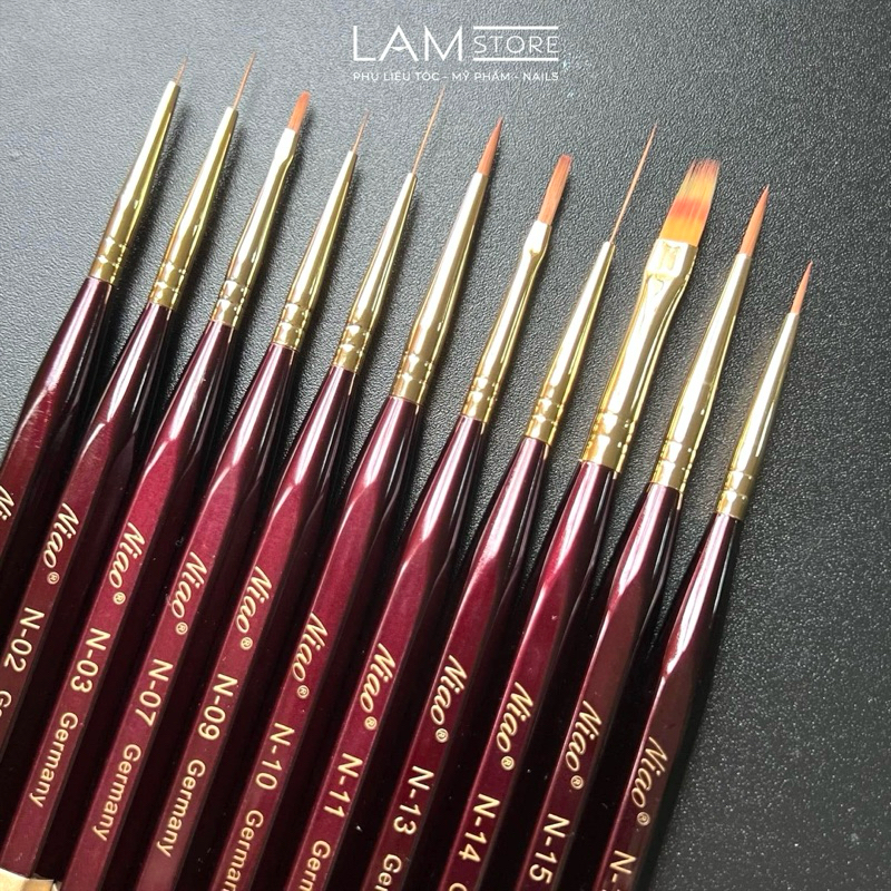 Niao brushes for painting mink hair nailPieces of all sizes, stroke brushes, omber brushes ...