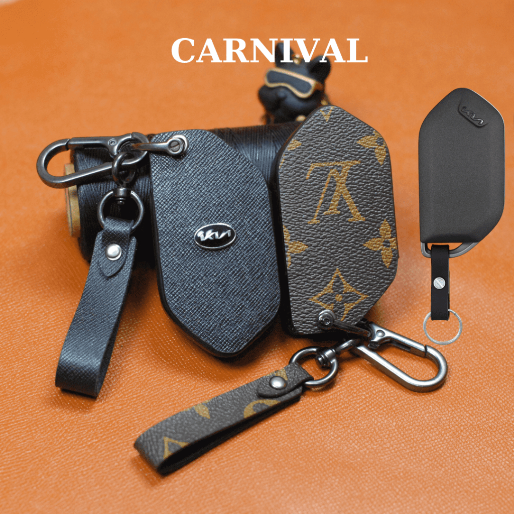 Carnival 2024-2025 leather key case.Kia Carnival key cover, KIA ...