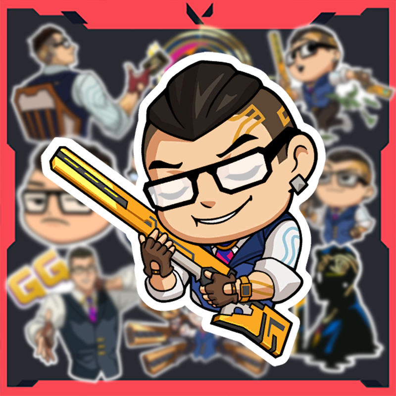 Valorant Stickers - Agent Chamber Stickers (set of 14) | Shopee Singapore