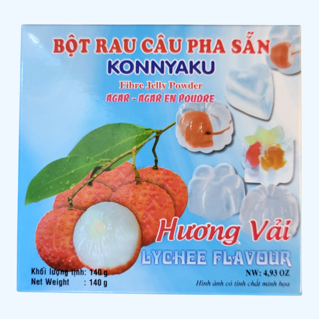 Rc3k -- box of Lychee 140g -- READY-MIXED Jelly POWDER WITH Lychee ...