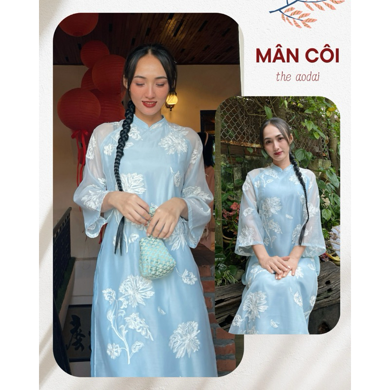 Thien Thanh straight ao dai - LONG COI Ao Dai | Shopee Singapore
