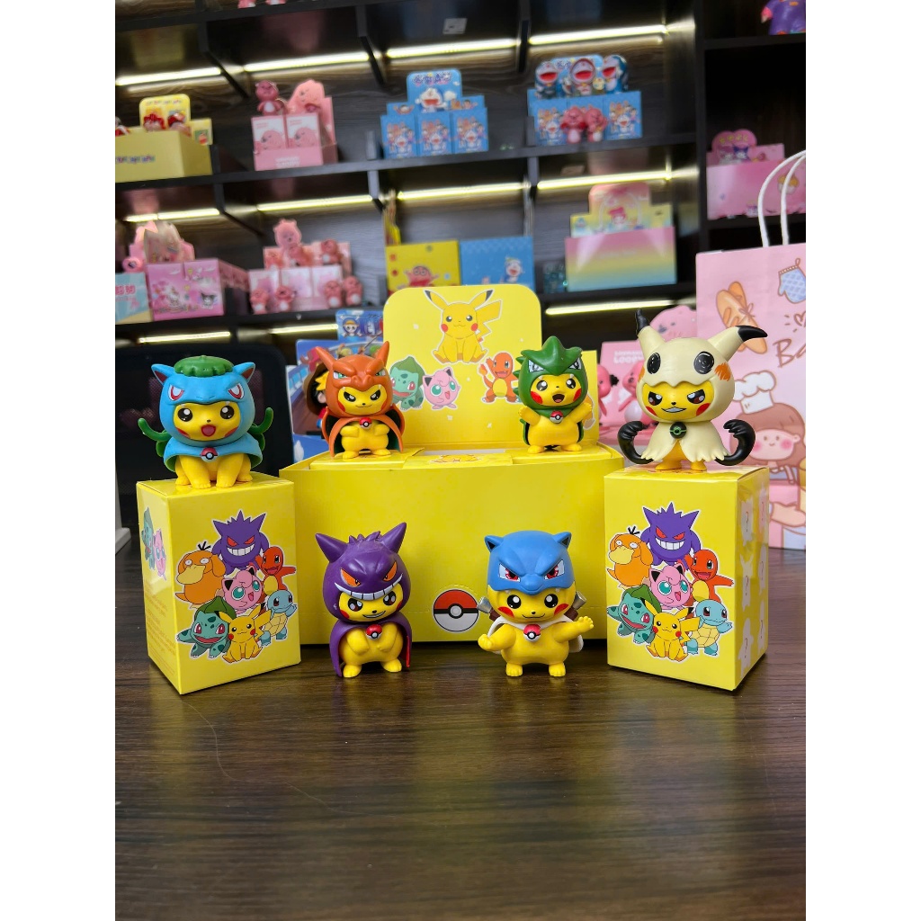 (Pikachu) Blindbox blind box cartoon character Pikachu as a gift for ...