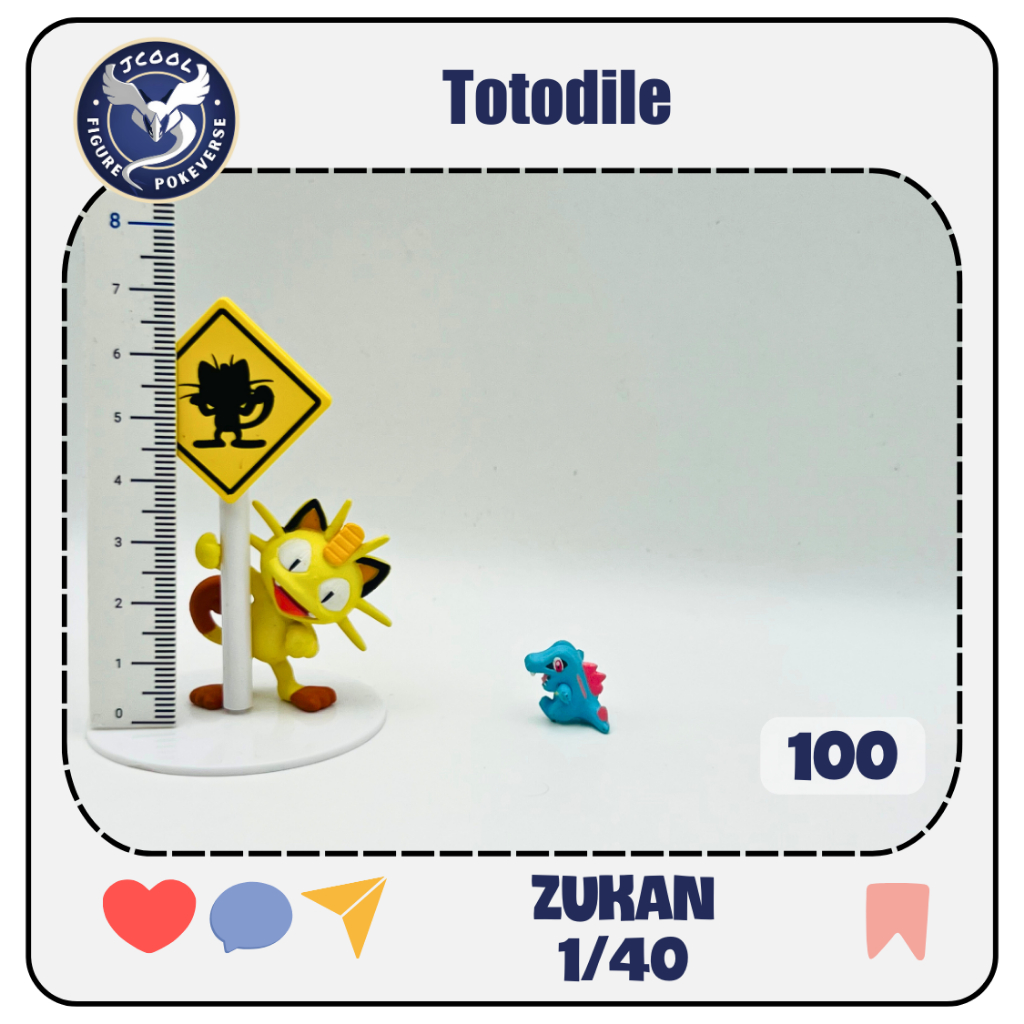 Totodile - Gen 2 Johto region - Pokemon TOMY model - YUJIN ZUKAN SCALE ...